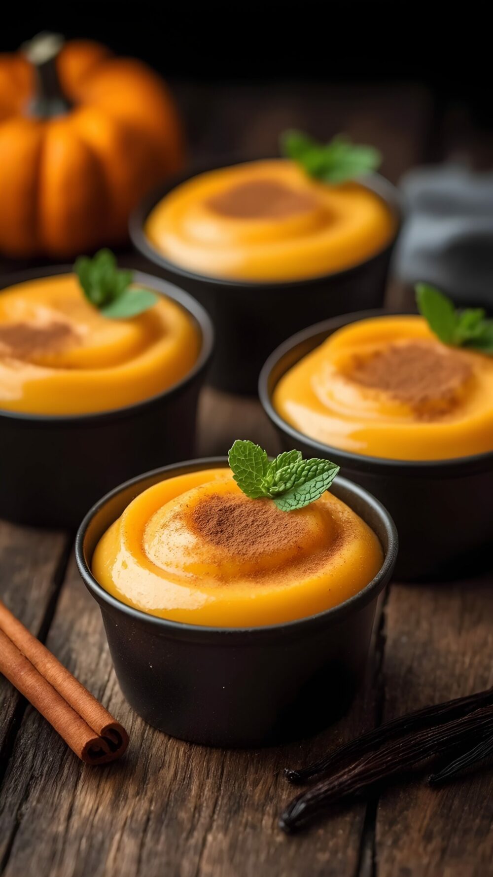 Silky Pumpkin Custard Cups - Easy Baked Custard Recipe