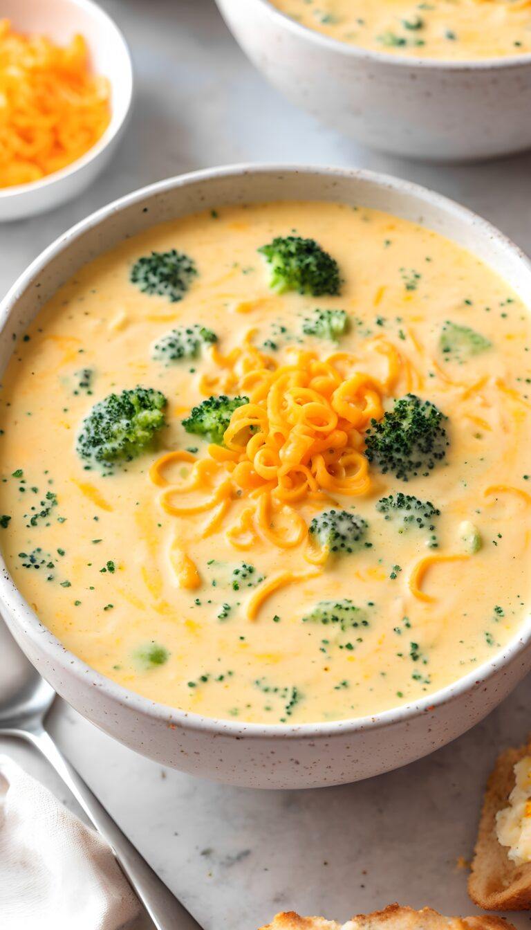 Creamy Broccoli Cheddar Soup – Comfort in a Bowl