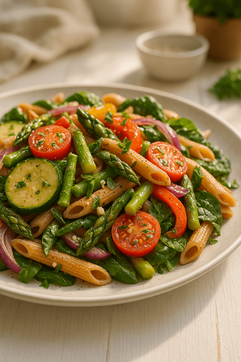 Delicious Spring Veggie Pasta Primavera for Light Dining