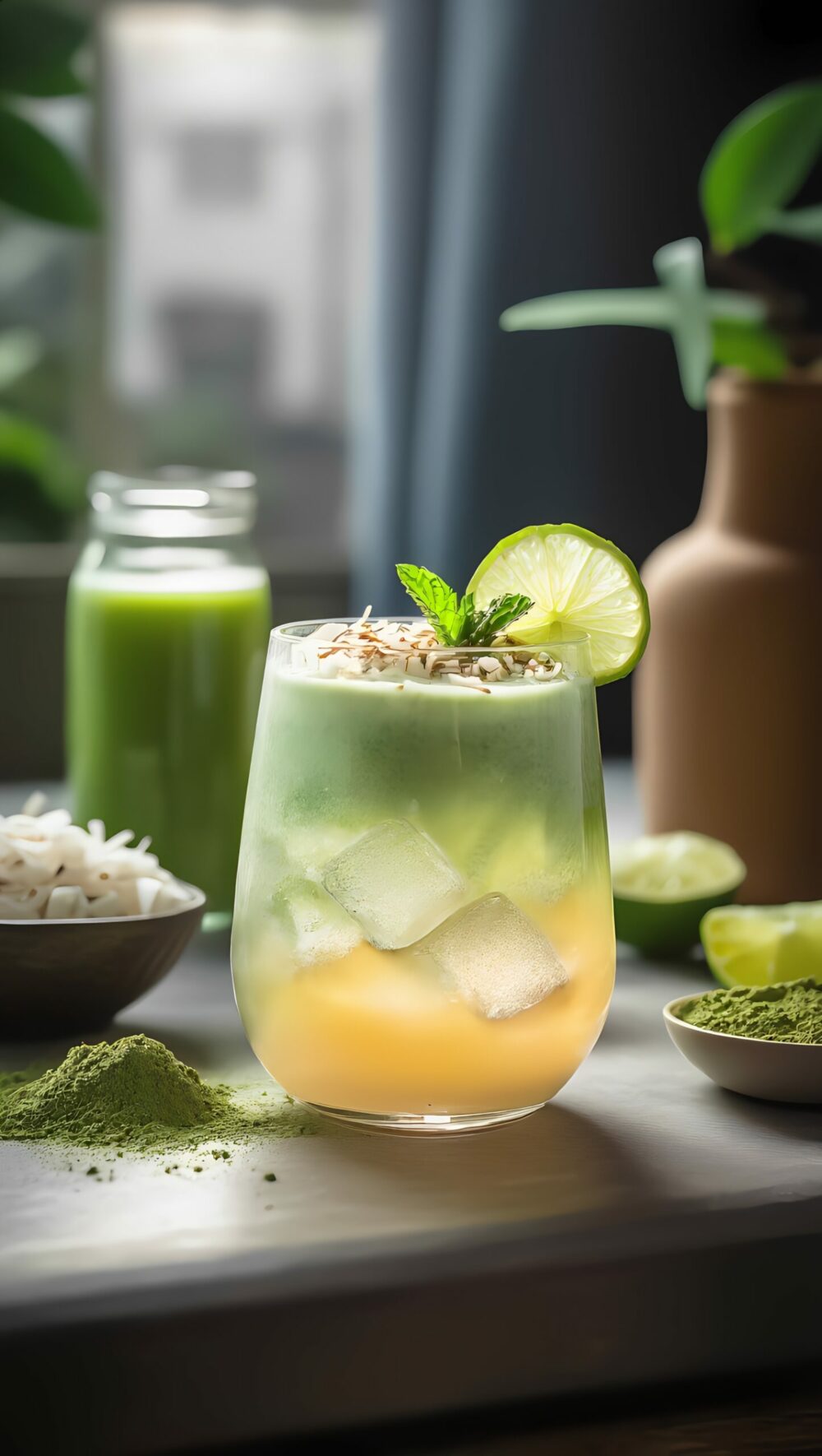 Matcha Coconut Kombucha Spritz – Energizing Refreshment