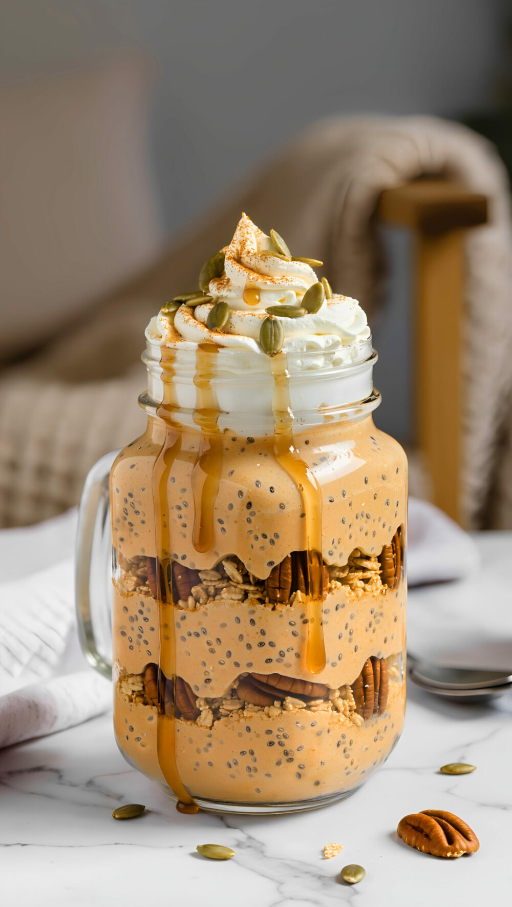 Pumpkin Chia Pudding Parfaits – Fall Dessert